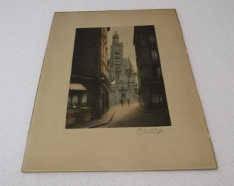 Paris etching | Etsy