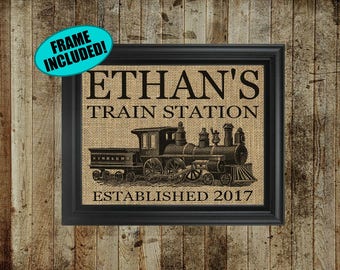 Train station sign | Etsy