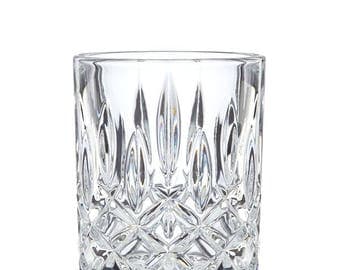 Set of 6 Russian Cut Crystal Rocks glasses/tumblers for