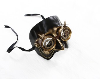 Half skull mask | Etsy