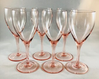Pink wine glasses | Etsy