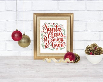 Christmas wall art | Etsy