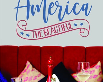Patriotic wall decal | Etsy