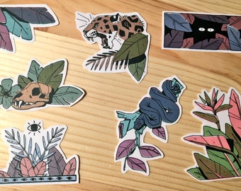 Jungle stickers | Etsy