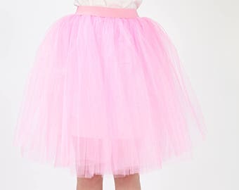 Pink tulle skirt | Etsy