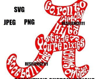 Alabama svg | Etsy