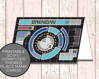 Space place cards | Etsy