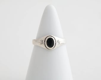 Vintage onyx ring | Etsy