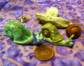 Polymer clay snail | Etsy