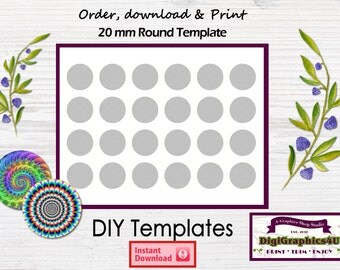 Round template | Etsy