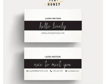 Quirky Calling Card Design Creative Business Card Template