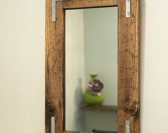 Rustic mirror | Etsy