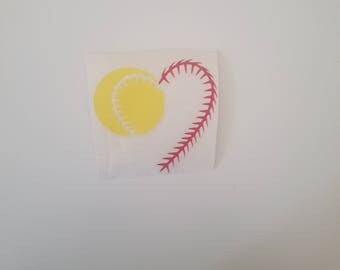 Softball decal | Etsy