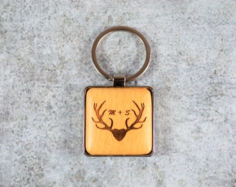 Wood keychain | Etsy