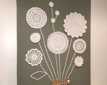 Crochet wall hanging | Etsy