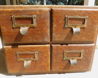 Library card catalog | Etsy