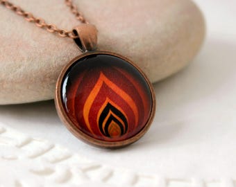 Flame jewelry | Etsy