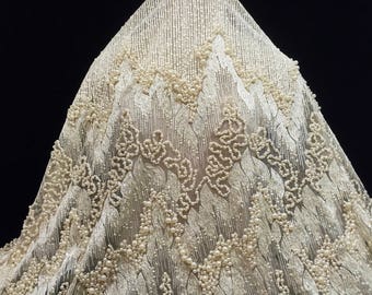 Beaded fabric | Etsy