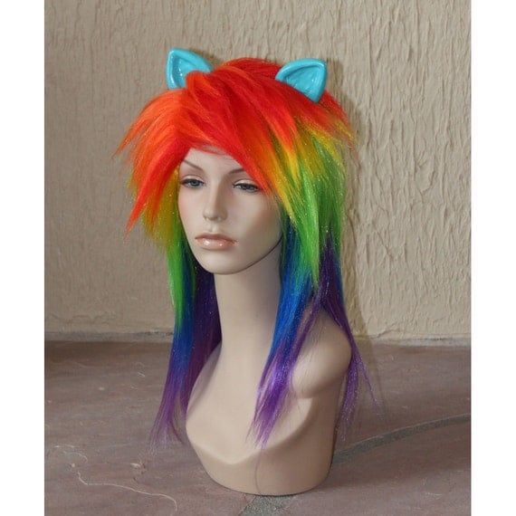 Cool Etsy Thing: Rainbow Dash Wig | The Feminine Miss Geek