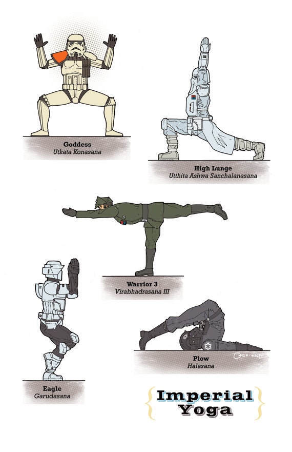 Star Wars Galaxy Yoga by Rob Osborne | impossible astronaut