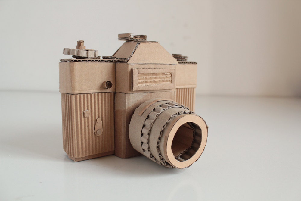 OupasDesign Etsy | Cardboard camera, Cardboard design, Cardboard art